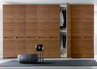 China 18MM Board Compact Bedroom Wardrobe Closets With Drawers Lacquer Finish Swing Doors for sale