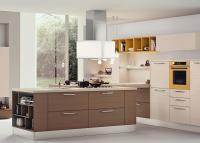China 20mm White Pvc Contemporary Painted Kitchen Cabinets With Basin Spice Basket Drawer for sale