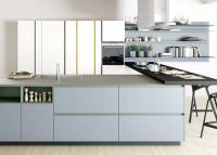 China 900mm PVC Furniture Modern Modular Kitchen Cabinets SS Sink  L Shape for sale