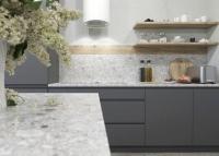 China 79in Dark Grey Modern Kitchen Cabinets Island With Cabinets And Seating Tall Cabinet for sale