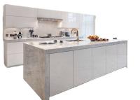 China 50cm  Paint High Gloss Modern Modular Kitchen Cabinets Ss304 Sink High Glossy Finished for sale