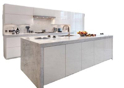 China 50cm  Paint High Gloss Modern Modular Kitchen Cabinets Ss304 Sink High Glossy Finished for sale