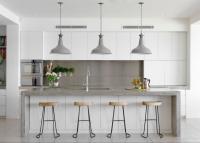 China 18mm 60cm Quartz Top White Modern Modular Kitchen Cabinets With Upper Unit for sale