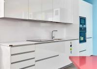 China 600mm 1.8m DTC Modern High Gloss Kitchen Cabinets Unit With Marble Top for sale