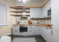 China Stuya Modern Kitchen Cabinet With Oven Microwave Home Appliance Cuisine Moderna Furniture Design for sale