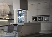 China Italy modern kitchen cabinets design with white island oven pantry storage cabinets kitchen furniture for sale