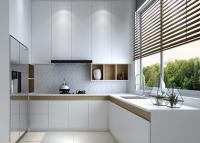 China 20mm Oak Modern Modular Kitchen Cabinets Muebles Cocina For Villa Use for sale