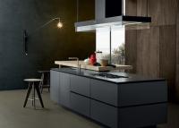 China 2.2M E1 Grade Contrasting Countertops And Kitchen Island With Drawers On Both Sides for sale