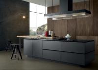 China 2.2M E1 Grade Contrasting Countertops And Kitchen Island With Drawers On Both Sides for sale