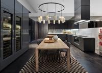 China 2.2M E1 Grade Contrasting Countertops And Kitchen Island With Drawers On Both Sides for sale