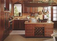 China 2.8m Solid Wood Kitchen Cabinets Island Bar for sale