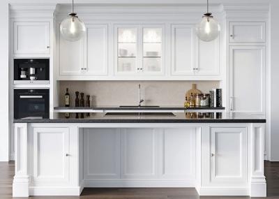China 18mm Island Kitchen Cabinets Dark Countertops for sale