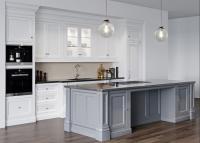 China 18mm Island Kitchen Cabinets Dark Countertops for sale