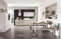 China Blum HPDL Solid Wood Kitchen Cabinets Contemporary European Style For Farmhouse for sale