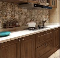 China 3500mm E1 U Shaped Kitchen Island Cabinets Design With Drawers Family House for sale