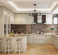 China 3000mm Solid Wood Kitchen Cabinets for sale