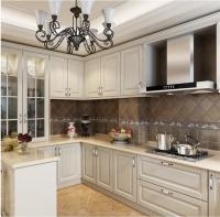 China 3000mm Solid Wood Kitchen Cabinets for sale