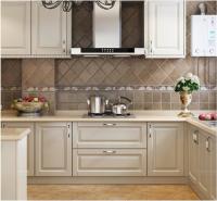 China 3000mm Solid Wood Kitchen Cabinets for sale