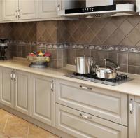 China 3000mm Solid Wood Kitchen Cabinets for sale