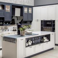 China HPDL 3M Wood Modern Modular Kitchen Cabinets Pantry Cabinet Modern Shaker OEM for sale