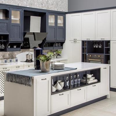 China HPDL 3M Wood Modern Modular Kitchen Cabinets Pantry Cabinet Modern Shaker OEM for sale