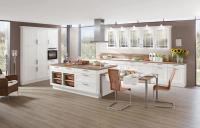 China 18mm Solid Wood Kitchen Cabinets Quartz Stone Wood Look Countertops Aluminum Toe Kick for sale