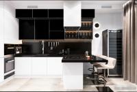 China Customize Modern Modular Kitchen cabinets with Sink tap and Upper cabinets for sale