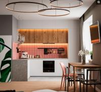China 800MM Brown Modern Antique White Kitchen Cabinets PVC Modular Home Furniture for sale