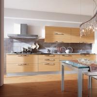 China 1.6m 304SS Sink Tap Brown Island Kitchen Cabinets Marble Countertops for sale