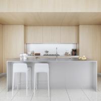 China 18mm Island Kitchen Cabinets Breakfast Bar for sale