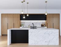 China 18mm Island Kitchen Cabinets Breakfast Bar for sale
