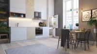 China 100CM Solid Gray Kitchen Cabinets With White Countertops Furniture for sale