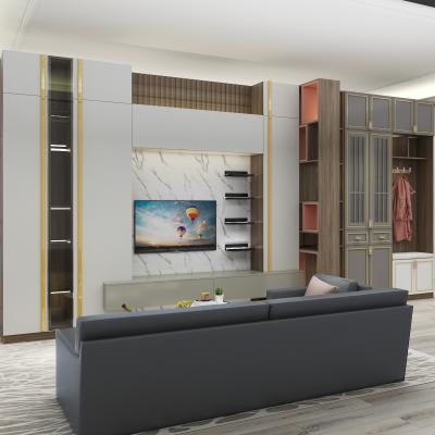 China 180CM Oak TV Entertainment Unit Multi Color Wood TV Stand Arbitrarily ODM for sale