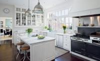 China 20mm High Gloss Island Kitchen Cabinets Units With Island Grey Carcase for sale