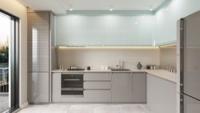 China Laminate Kitchen Furniture Modern Modular Kitchen Cabinets With Wall Cabinet And Upper Cabinet for sale