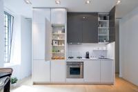 China Hot selling luxury Modern Modular kitchen cabinets with Oven Cabinet and Microwave cabinet for sale