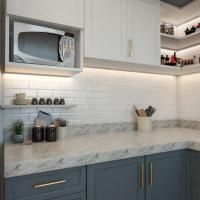 China 1500mm Island Kitchen Cabinets Kitchen Storage Cabinets With Doors And Shelves for sale