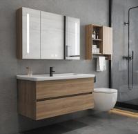 China Wall Monted 800MM Contemporary Bathroom Cabinets Single Sink Bathroom Vanity for sale