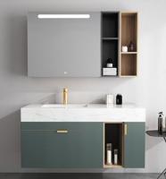 China Wall Monted 800MM Contemporary Bathroom Cabinets Single Sink Bathroom Vanity for sale