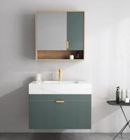 China Wall Monted 800MM Contemporary Bathroom Cabinets Single Sink Bathroom Vanity for sale