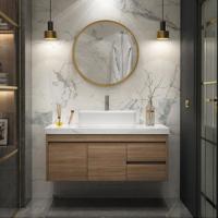 China Multi Space White Contemporary Sinks And Vanities For Bathrooms for sale
