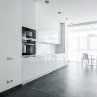 China New Trend Melamine Wood Modern Modular Kitchen Cabinet With Cultery Drawer And Trash Box for sale