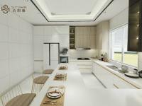 China Modern Modular Kitchen cabinet in plywood with melamine finish with nuomi basket for sale