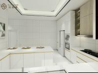 China Modern Modular Kitchen cabinet in plywood with melamine finish with nuomi basket for sale