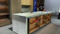 China foshan factory modern complete kitchen cabinet  with waste bin and led light for kitchen cabinet for sale