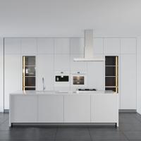 China foshan factory modern complete kitchen cabinet  with waste bin and led light for kitchen cabinet for sale