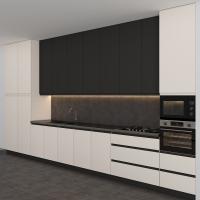 China 20mm 50cm Modern Modular Kitchen Cabinets With Oven Cabinet Plywood Door for sale
