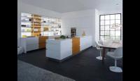 China Wood Furniture Hpl Door Modern Prefab Kitchen Cabinets for sale