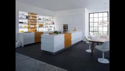 China Wood Furniture Hpl Door Modern Prefab Kitchen Cabinets for sale