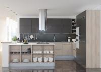 China Wood Furniture Hpl Door Modern Prefab Kitchen Cabinets for sale